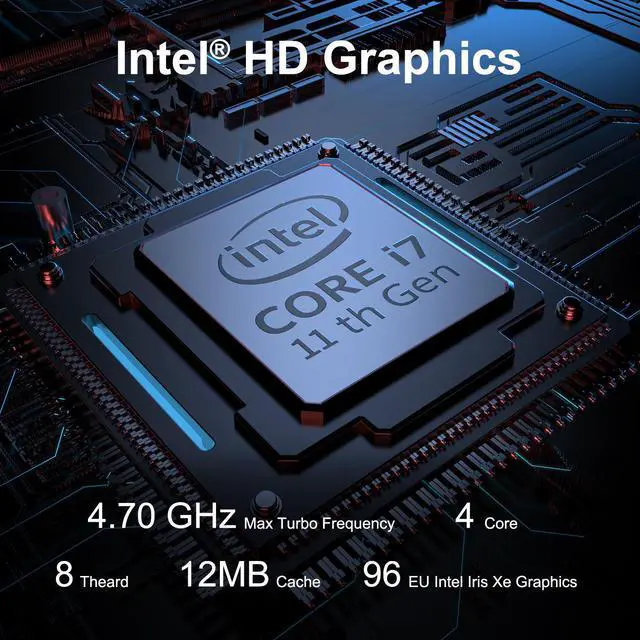 Intel NUC 11 NUC11PAHi7 Home and Business Desktop Intel® Core i7-1165G7 ...