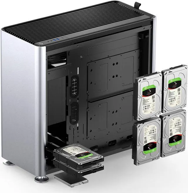 JONSPLUS i400 SG ATX Mid Tower Computer Case,Simplicity Design Glass ...