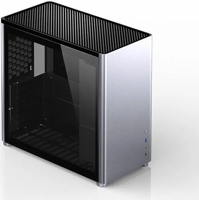 JONSBO D40 SILVER ATX /MATX Tower Computer Case, Aluminum/Steel ...