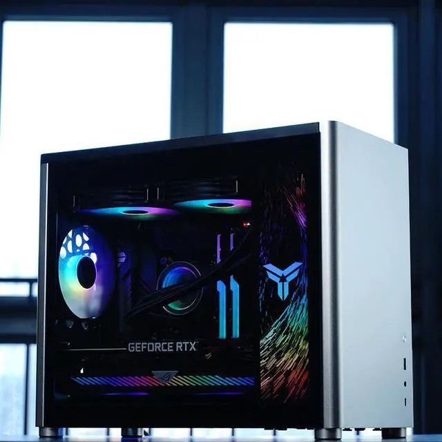 JONSBO D30 Mini Micro ATX Tower Computer Case, Aluminum/Steel/Tempered ...