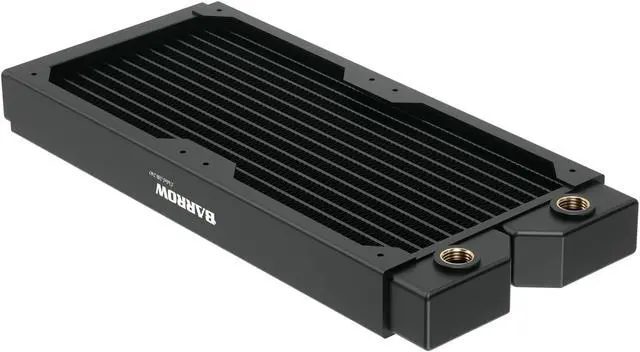 Barrow 240mm Copper Radiator With 28mm Thick G1/4" Thread, Black High ...