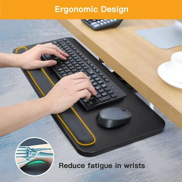 Ergonomic Keyboard And Mouse Tray