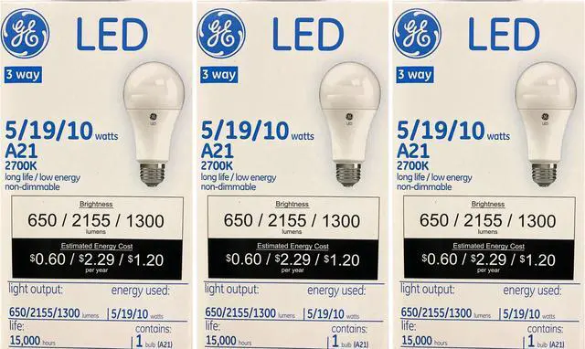 3 Way Led Light Bulbs