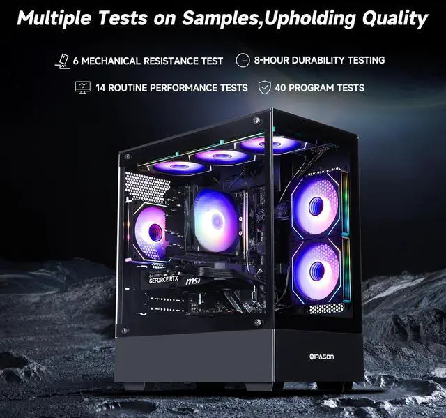 IPASON Ryvex Gaming Desktop PC , Ryzen5 9600X, Geforce RTX 5060 Ti ,MSI B650M 32GB DDR5 1TB NVMe ...