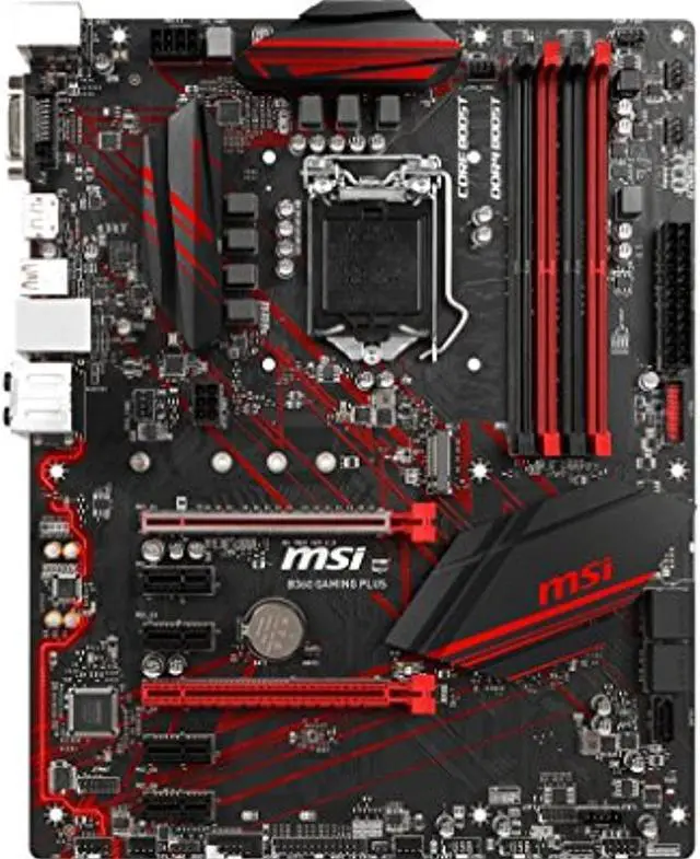 MSI B360 GAMING PLUS Desktop Motherboard - Intel Chipset - Socket H4 ...