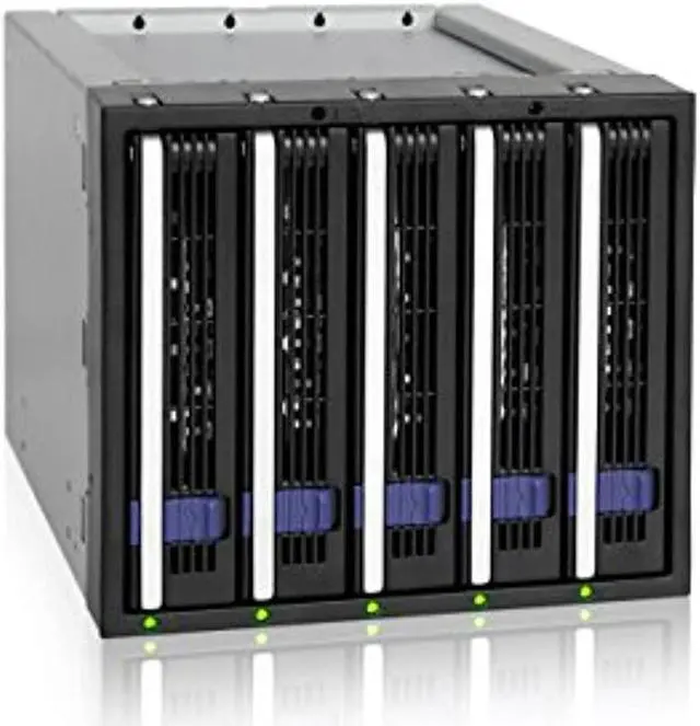 icy dock 5 x2.5?/3.5? sata/sas hard drive backplane cage in 3x external ...