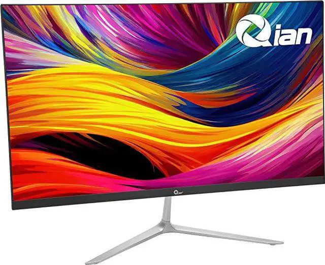 QIAN 24 Frameless LED Anti-Glare PC Monitor, 1920x1080 FHD, 75Hz Refresh Rate, 6ms Response Time ...