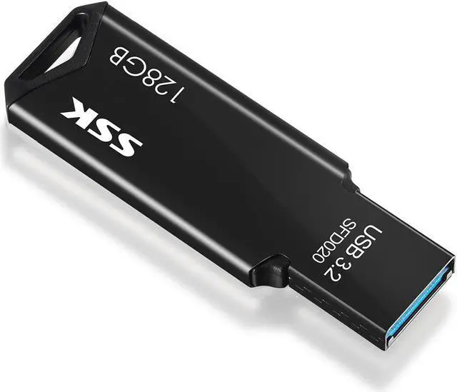 SSK 128GB USB Flash Drive Memory Stick, USB 3.2/3.0 High Speed Thumb ...