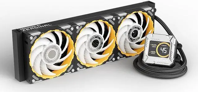 Yeston Zeus GE 360 integrated CPU supports Intel / AMD platform PWM temperature control fan ...