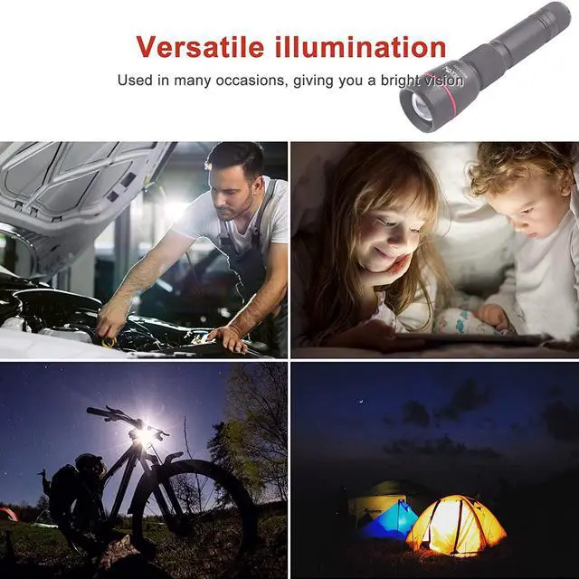 WARSUN Flashlights Rechargeable Tactical LED High Lumens Flashlight ...