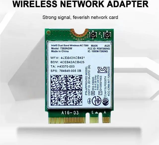 Wireless Network Card Bluetooth-compatible NGFF M2 WiFi Card Dual Band ...