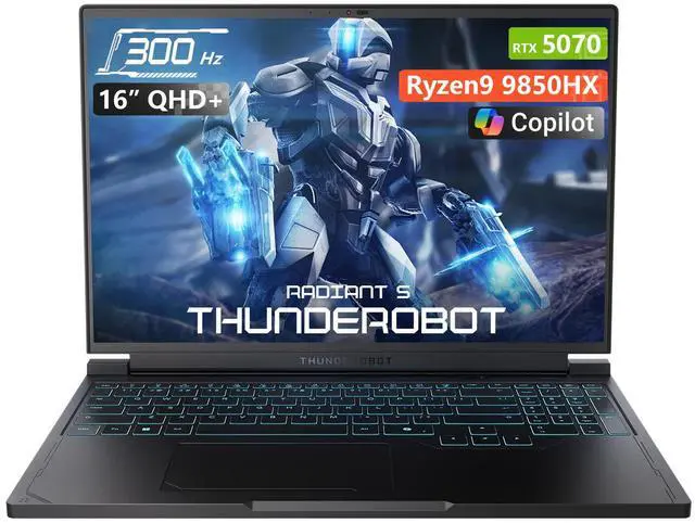 THUNDEROBOT Radiant 16S R9 5070 300Hz Gaming Laptop, 16" QHD+ 2.5K ...