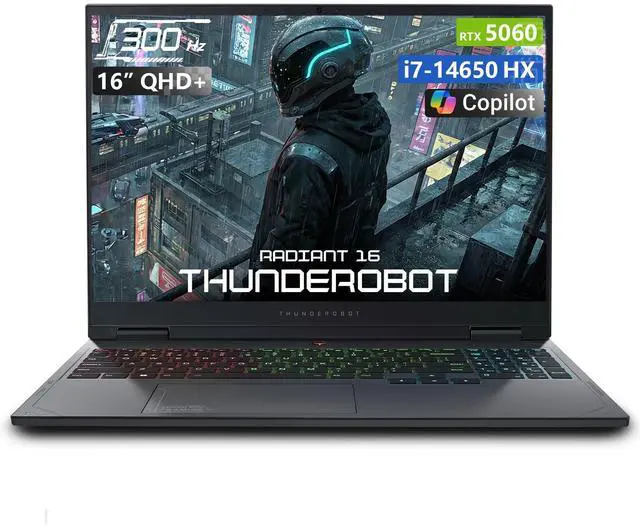 THUNDEROBOT Radiant 16 Gaming Laptop, 16" QHD+ 2.5K 300Hz Display ...