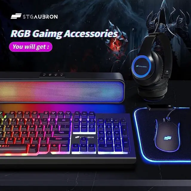 STGAubron Gaming Desktop PC,Intel Core i7-10700KF up to 5.1G,GeForce ...