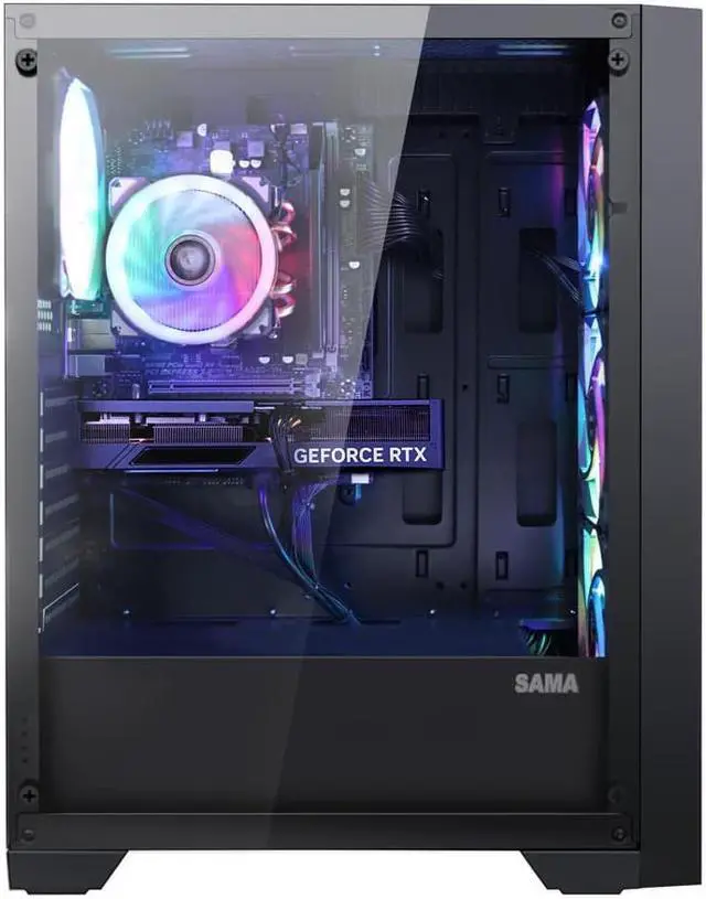 Hoengager Apollo Gaming Desktop PC - AMD Ryzen 5 5600G 6-Core 3.9GHz ...