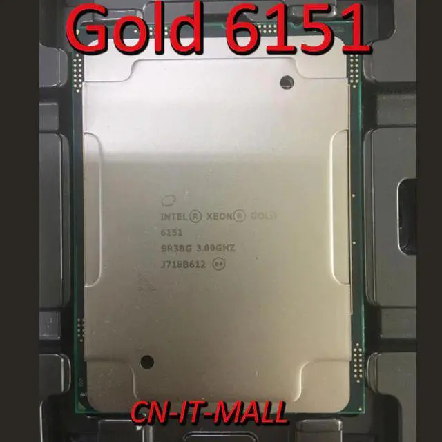 Intel Xeon Gold 6151 CPU 3.0GHz 18 Core 36 Threads LGA3647 Processor ...