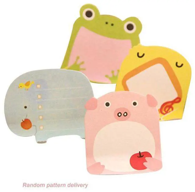 Creative Cartoon Animal Practical Sticky Post Cute Small Fresh Note ...