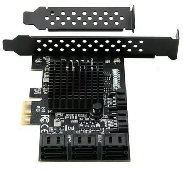 8-Port SATA3.0 Expansion Card PCIE Control Card PCIe SATA III 6Gbps PCI ...