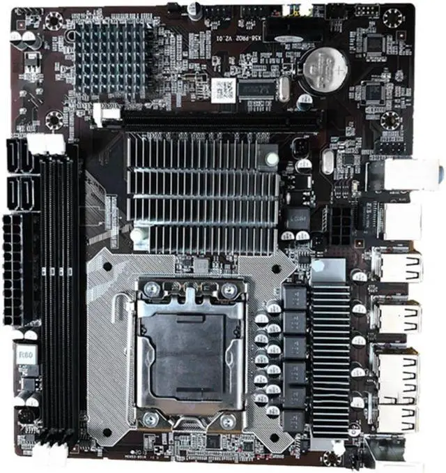X58 Motherboard LGA 1366 CPU Supports Xeon Dual Core Quad Core Server ...