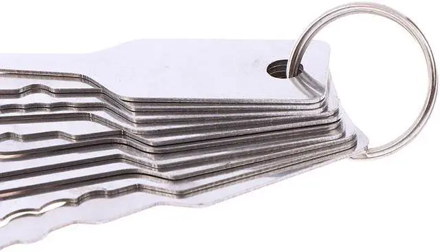 Tool 10pcs/est Stainless Jiggler Keys Dual Sided Car Unlocking Lock ...