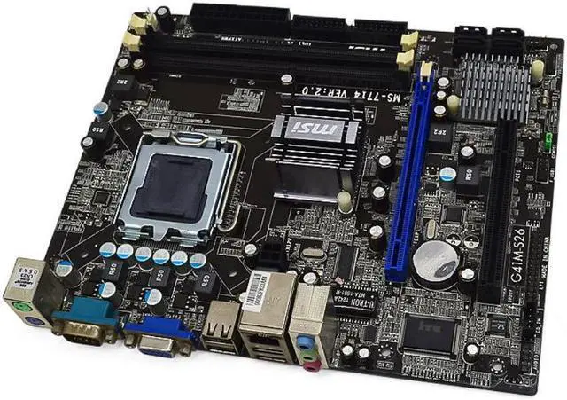 Motherboard LGA 775 DDR3 MSI G41M-S26 Intel G41 Motherboard 8GB SATA 2 ...