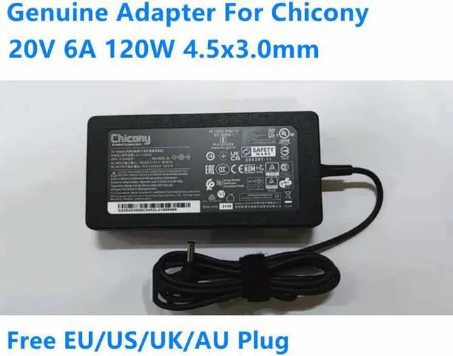 20V 6A 120W 4.5x3.0mm Chicony A17-120P2A A12A055P THIN Power Supply AC Adapter For MSI CF63 MS ...