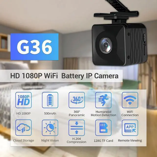 G36 Mini Camera 1080P Cloud Storage APP Infrared Night Vision H.264 ...