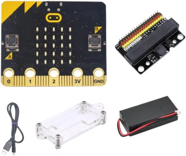 BBC Micro:Bit Starter Kit With Microbit Case+IO BIT V1.0 Expansion Board Programmable Learning ...