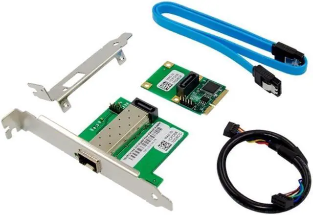 MINI PCI-E for I210 Network Card SFP Single Port Ethernet Adapter 1G ...