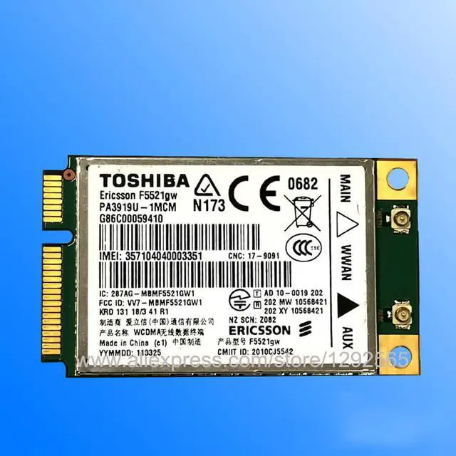 3G module with GPS for Ericsson F5521GW 21Mbps WCDMA HSPA+ wireless ...