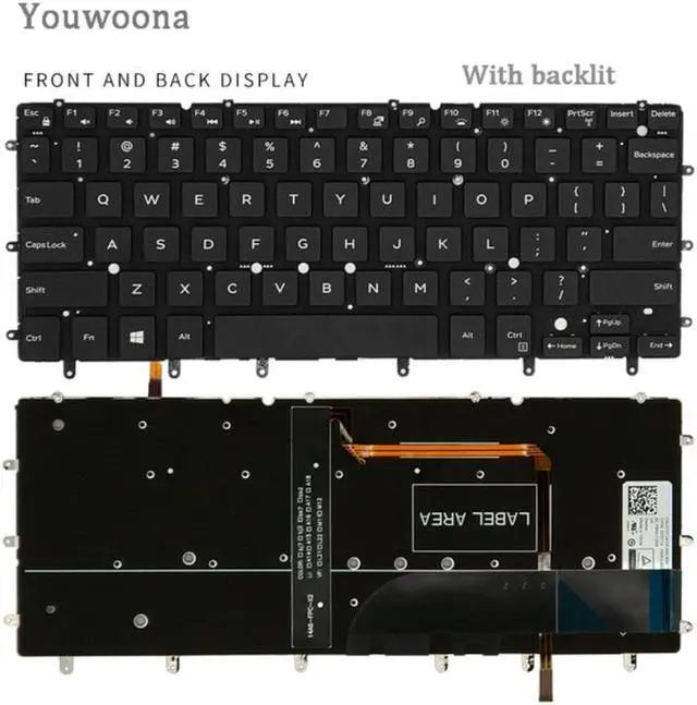 Laptop Keyboard For Dell XPS13 7547 7548 7352 7347 9343 9350 9360 P41F ...