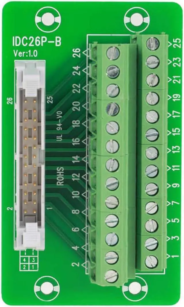 IDC26P DIN Rail 26Pin 5Mm Modul Mount Interface Male Connector Board ...