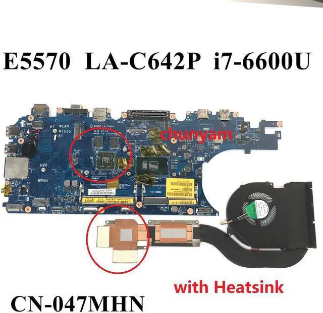 ADM80 w/ i7-6600U LA-C642P For Latitude 15 5570 E5570 Laptop Notebook ...