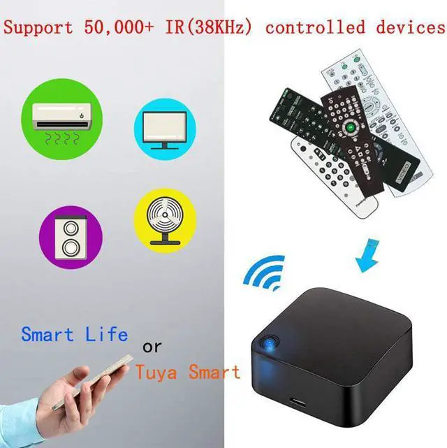 Smart WiFi-IR Remote Control Universal-Hub - IR Blaster Controller for ...