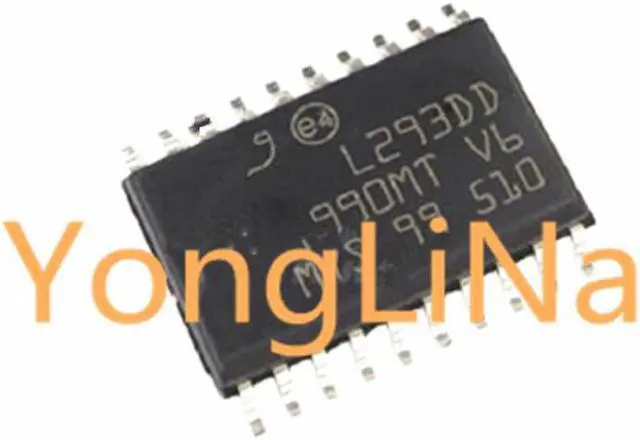 10PC L293DD L293DD013TR L293D L293 SOP-20 SMD bridge driver chip and ...