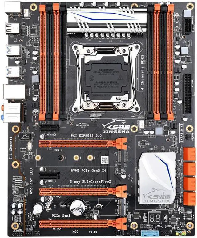 JINGSHA X99 LGA 2011-3 Motherboard with XEON E5 2678V3 Support PCIE 16X ...