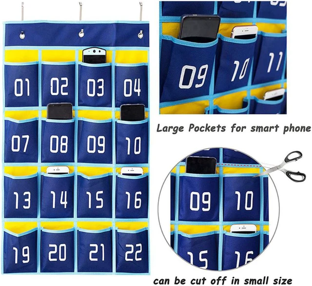 Numbered Pocket Chart Classroom Organizer for Cell Phones Calculator ...