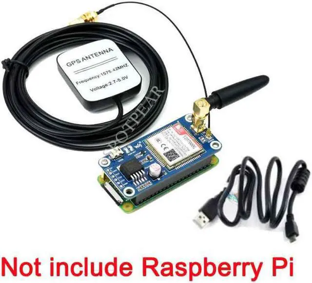 Raspberry Pi SIM7000G NB-IoT / Cat-M / EDGE / GPRS HAT GNSS Global Band ...