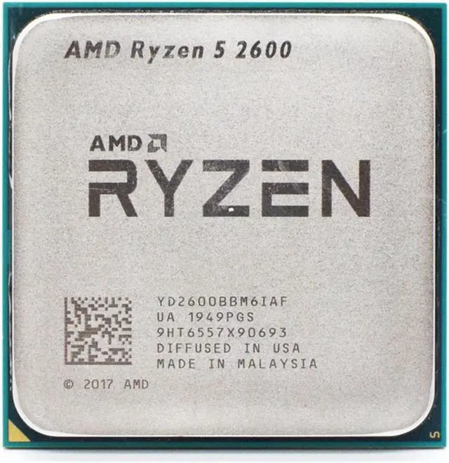 AMD Ryzen 5 2600 R5 2600 3.4GHz Six-Core Twelve-Core 65W CPU Processor YD2600BBM6IAF Socket AM4 ...