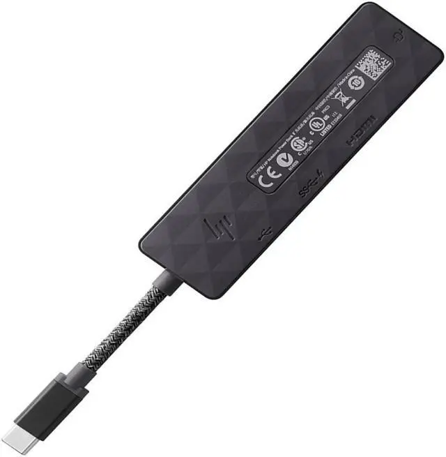 HP Elite USB-C Hub with USB-C Port and USB-A HDMI Port for Charging (4WX89AA) HP ENVY USB-C Hub ...