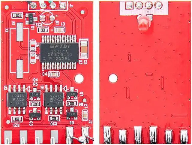 VAG 409.1 Red PCB Board Real 9241A Chip FTDI FT232RL Car Diagnostic ...