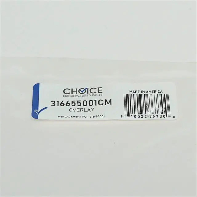 Choice Parts 316655001 for Frigidaire Range Oven Control Overlay ...