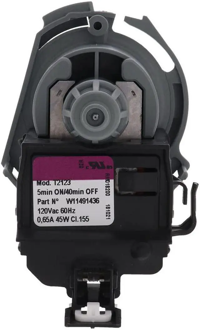 W11497943 for Whirlpool Dishwasher Pump Motor W11491436 Exact ...