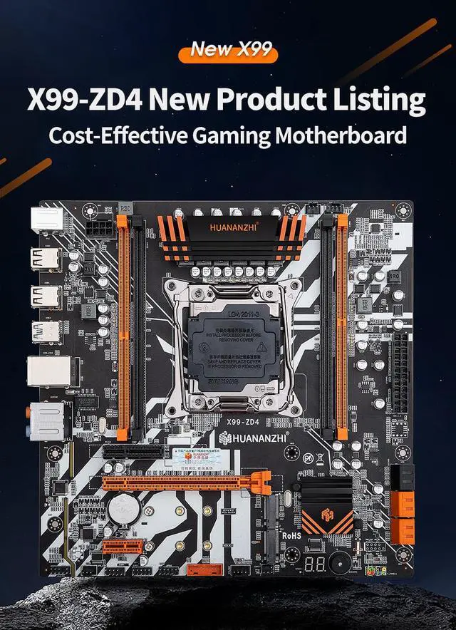 HUANANZHI X99 ZD4 X99 Motherboard Intel X99 LGA 2011-3 All Series DDR4 ...