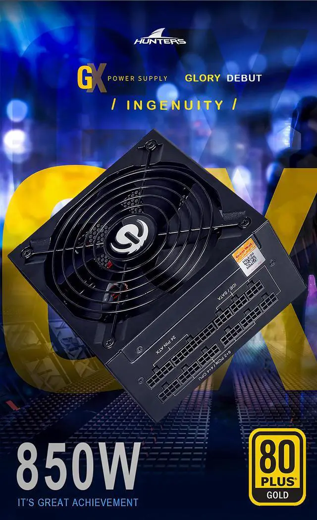 Great Wall GX 850W 80PLUS GOLD PC Full Modular Power Supply Computer ...