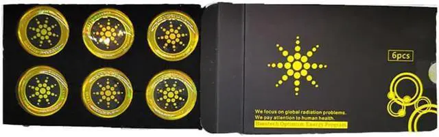 12Pcs Round Quantum Shield Sticker Anti Radiation Protection Mobile ...