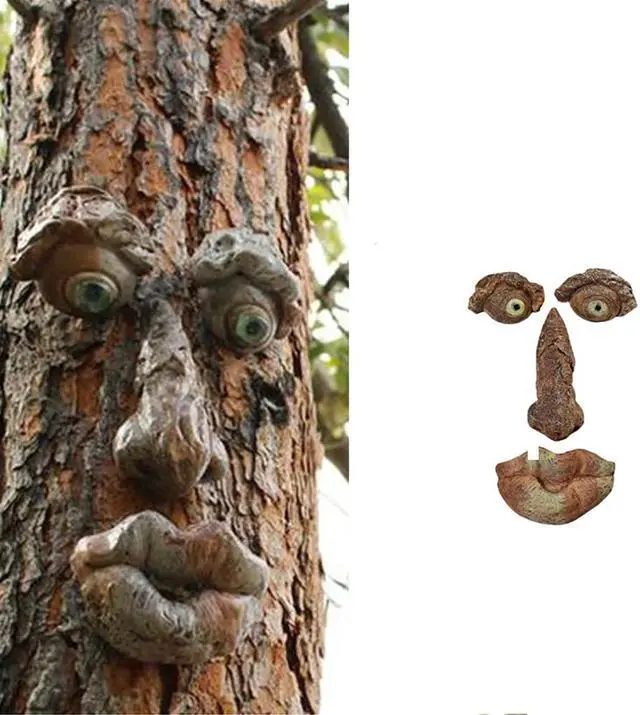 Resin Tree Face Decorations