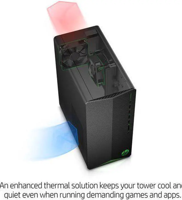 New HP Gaming R5 RX 5500 Gaming Desktop AMD Ryzen 5-5600G AMD Radeon RX ...