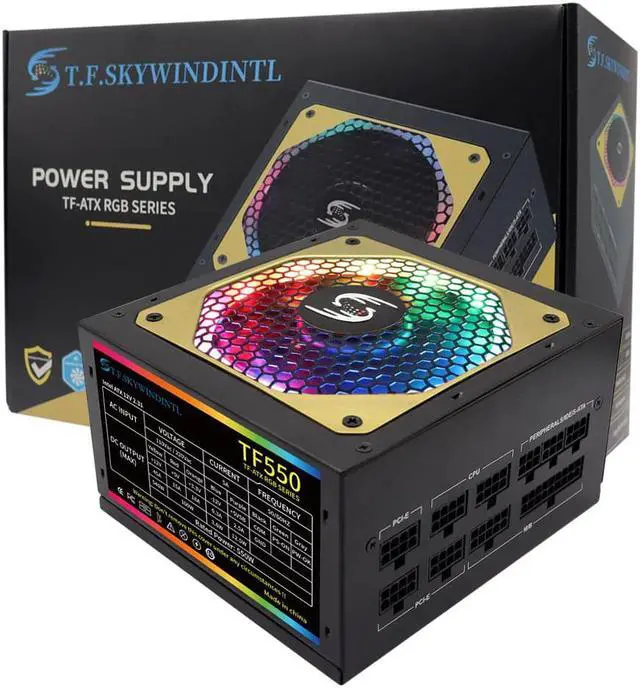 PC PSU Power Supply 550W For ATX Computer Case Gaming 120mm Fan Ventilador 20 24PIN 12V Desktop ...