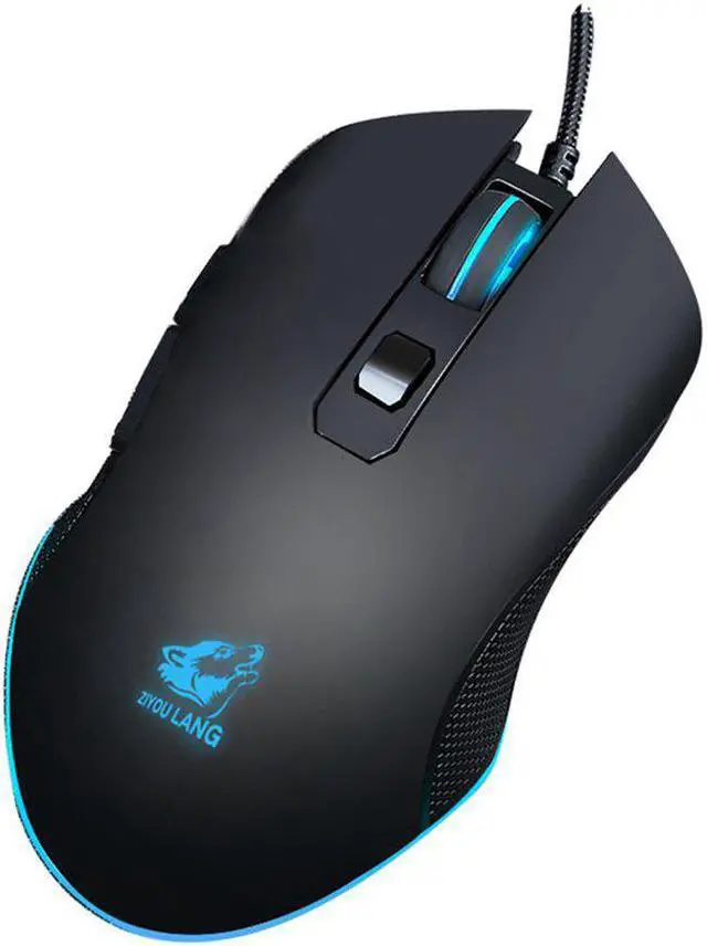 V1 Gaming Mouse Wired Rgb Light 8 Programmable Buttons Optical Sensor ...